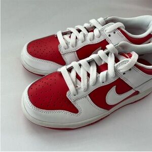 Nike | Shoes | Nike Dunk Low Gs University Red 4y New | Poshmark
